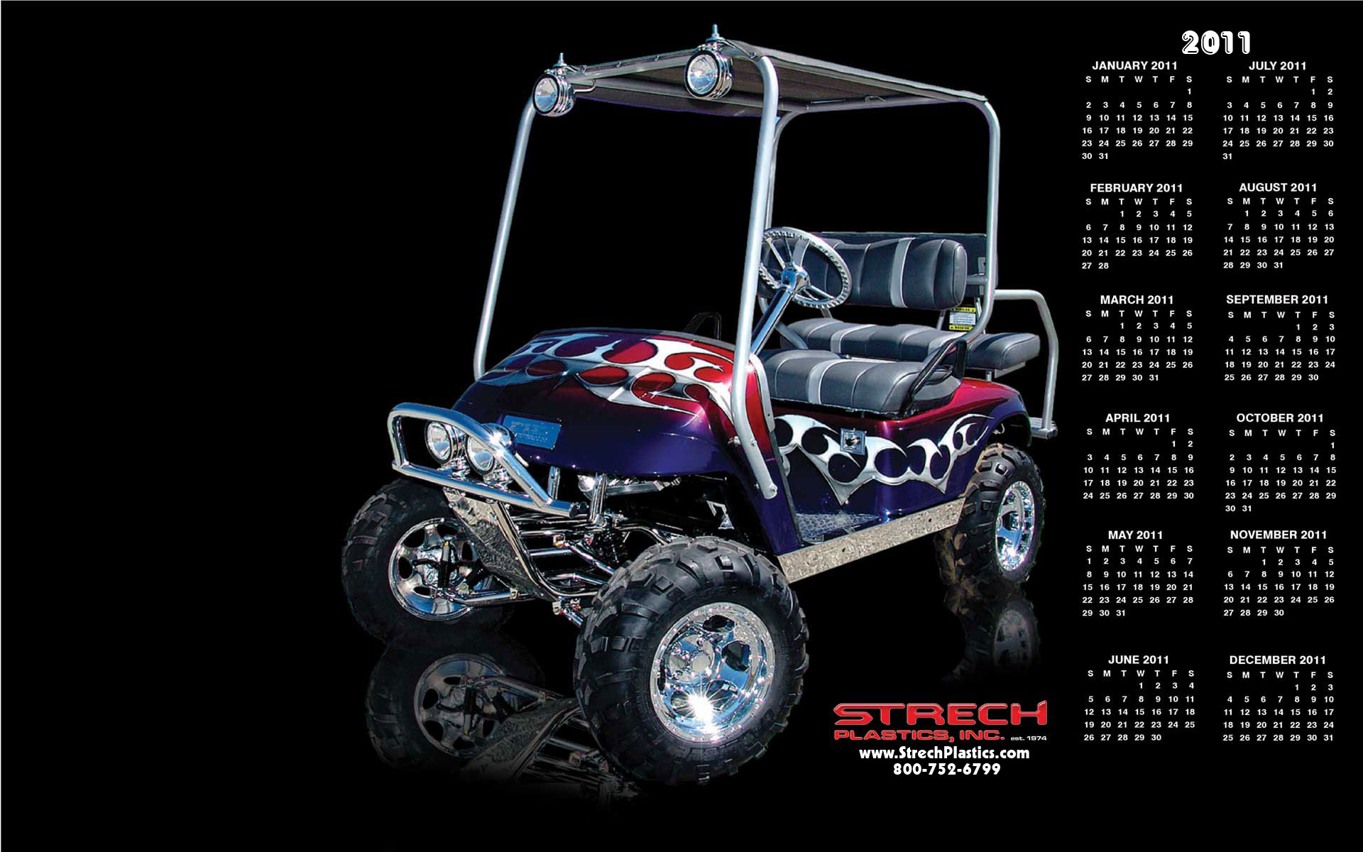 Media - 2011 Golf Cart Desktop Wallpaper Calendar and Product Pictures ...
